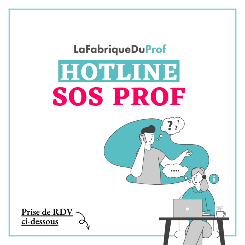 Hotline pédagogique "SOS PROF" - La Fabrique du Prof