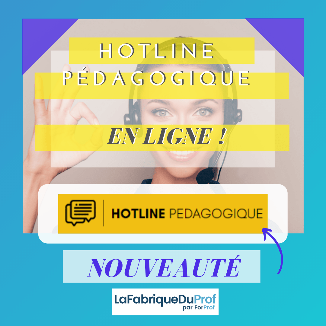 Hotline pédagogique "SOS PROF" - La Fabrique du Prof